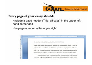Purdue OWL APA | PPT