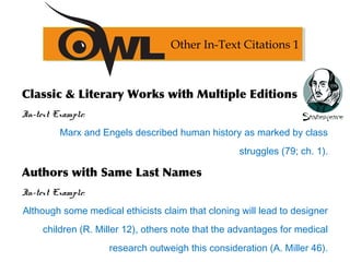 Purdue owl mla format | PPT | Poetry | Books and Literature
