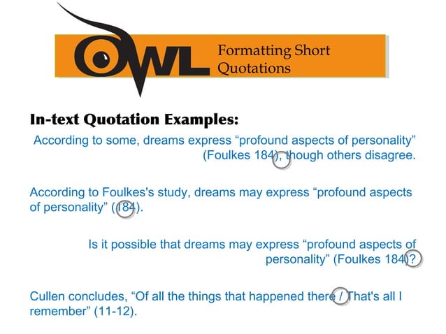 Purdue owl mla format | PPT | Poetry | Books and Literature