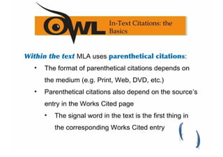 Purdue Owl Mla Format | PDF