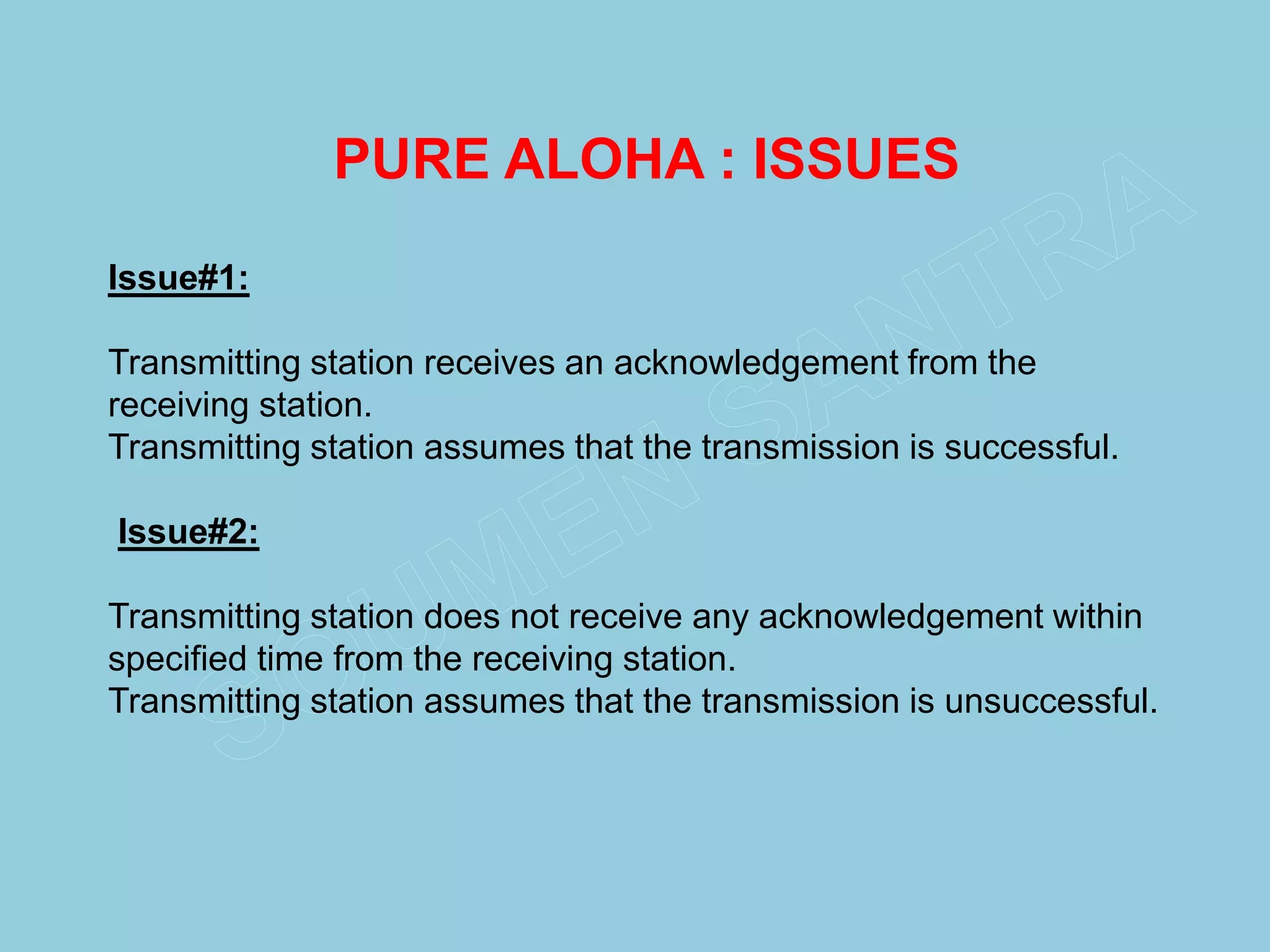 Pure Aloha Medium Access Control Protocol Mac Definition Types