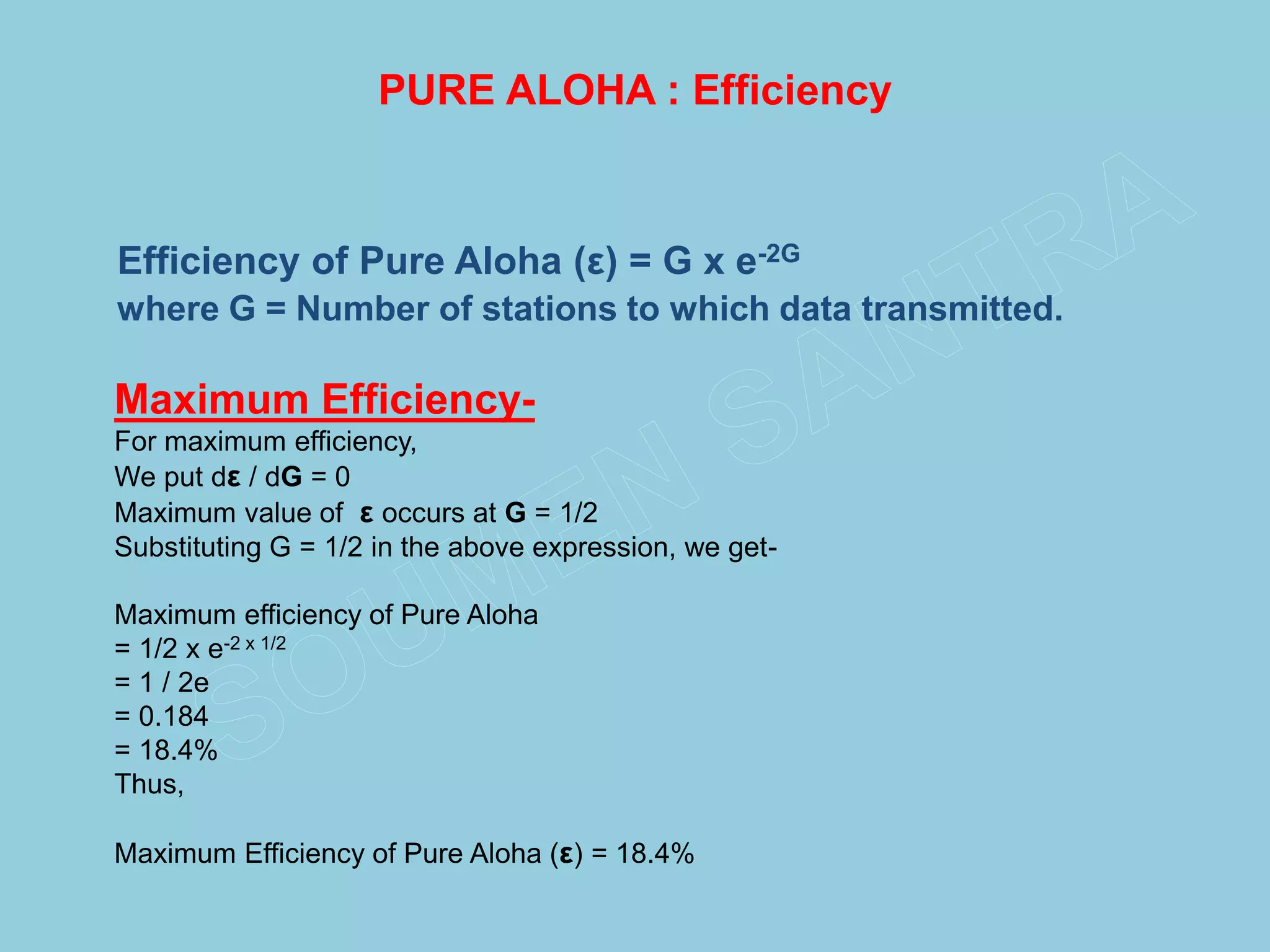 Pure Aloha Medium Access Control Protocol Mac Definition Types