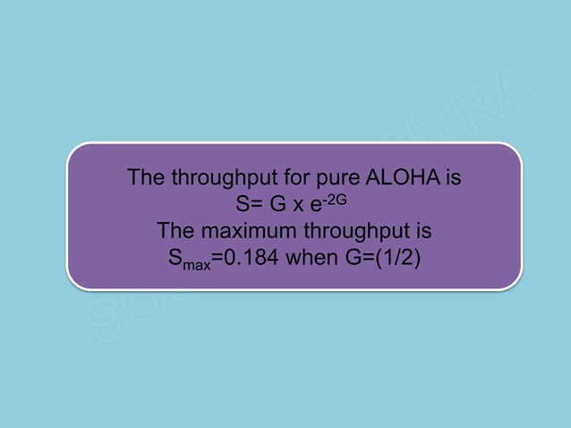 PURE ALOHA : MEDIUM ACCESS CONTROL PROTOCOL (MAC): Definition : Types ...