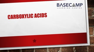 Carboxylic acids (O Levels Chemistry) | PPT