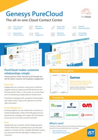 Genesys PureCloud By IST Egypt | PDF