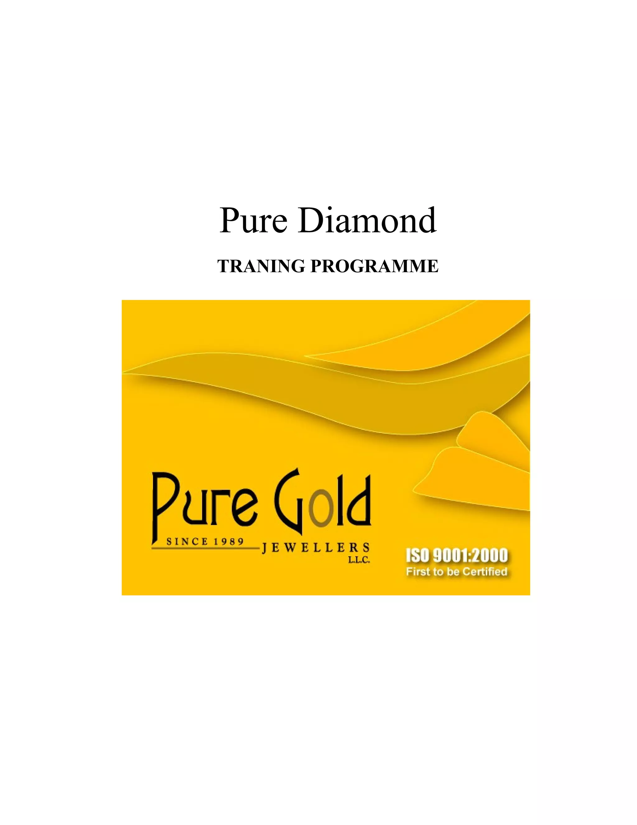 Pure diamond training programme pgj | DOC