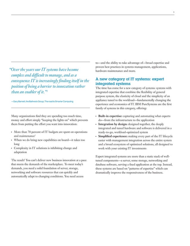 IBM Pureflex product brochure | PDF | Cloud Computing | Internet