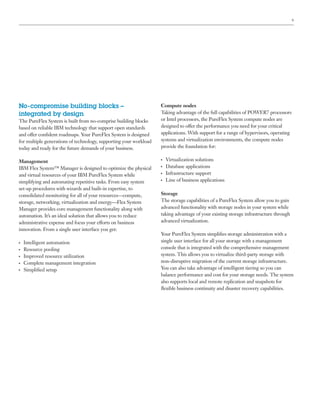 IBM Pureflex product brochure | PDF | Cloud Computing | Internet