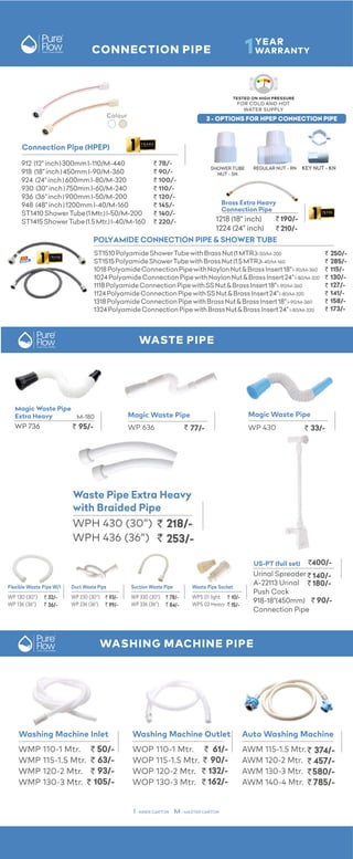 "PureFlow: High-Performance Engineering Plastic Water Taps" | PDF