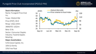 World Class Benchmarking: Puregold Price Club Incorporated (PGOLD PM ...