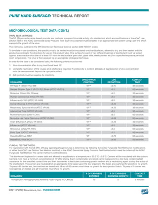 Pure Hard Surface Hospital Disinfection Binder | PDF
