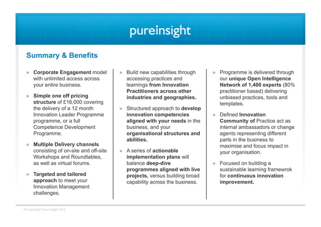 Pure Insight Overview | PPT