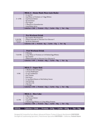 Pure mass nutrition_plan_by_guru_mann_ | PDF