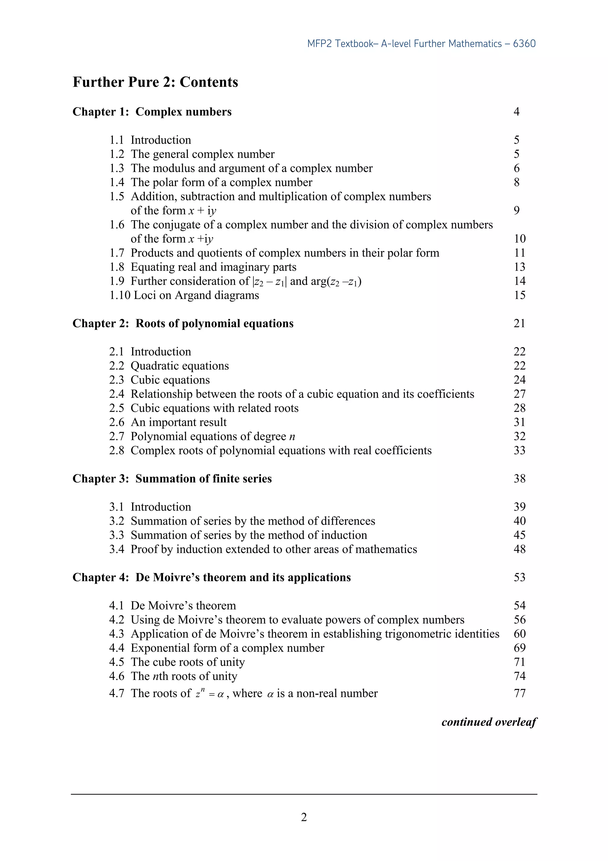Pure Mathematics Unit 2 - Textbook | PDF
