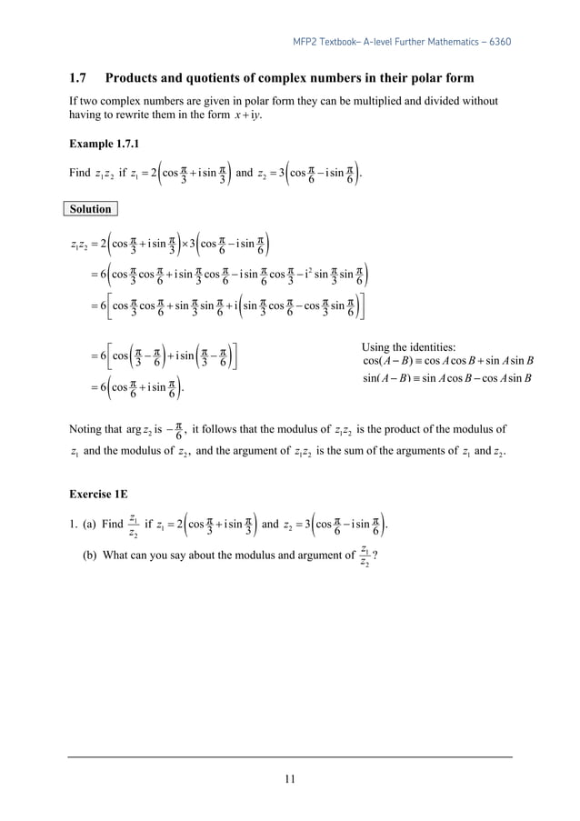 Pure Mathematics Unit 2 - Textbook | PDF