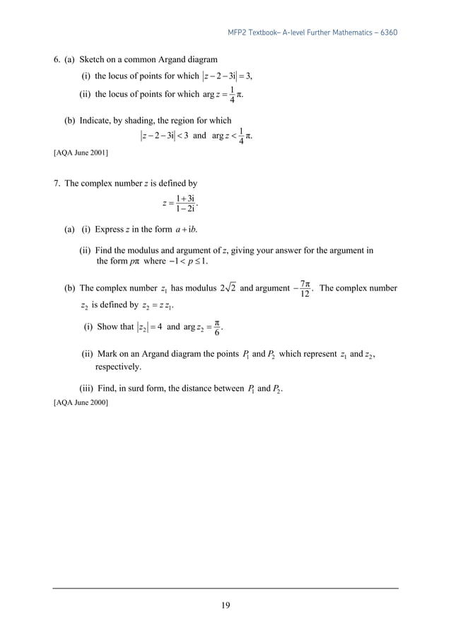 Pure Mathematics Unit 2 - Textbook | PDF