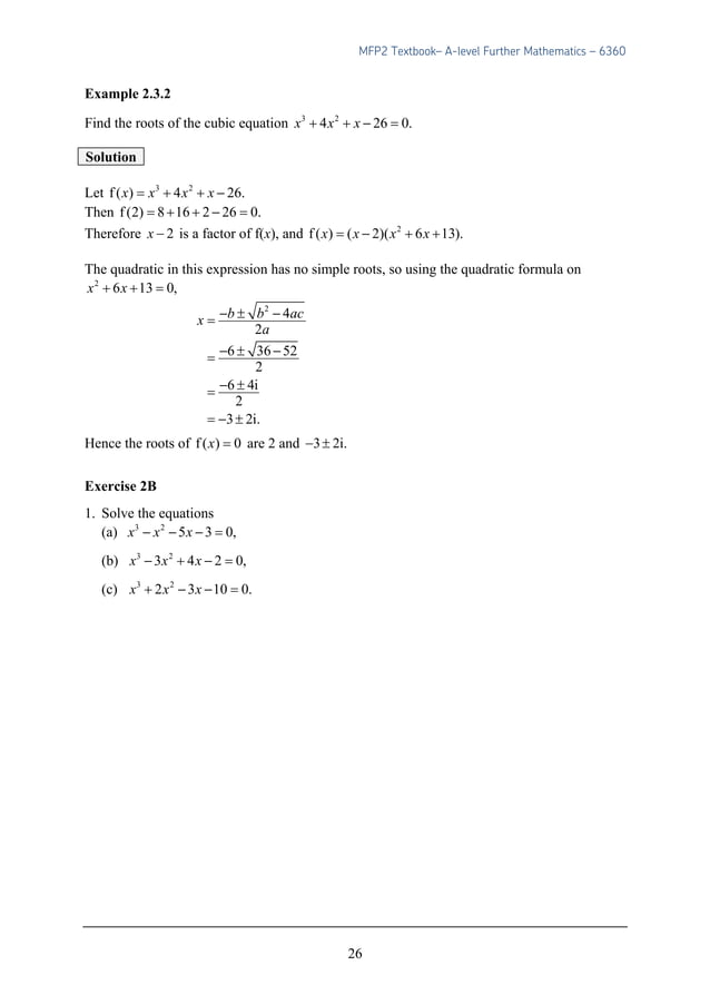 Pure Mathematics Unit 2 - Textbook | PDF