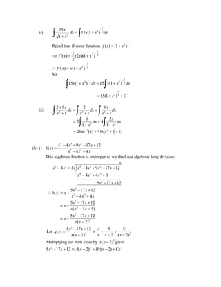 CAPE PURE MATHEMATICS UNIT 2 MODULE 1 PRACTICE QUESTIONS | PDF