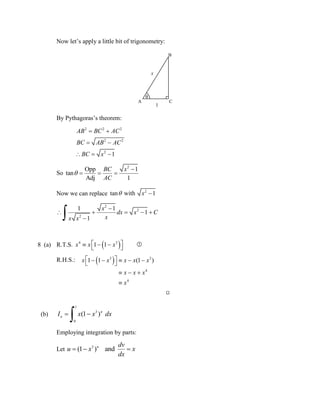 CAPE PURE MATHEMATICS UNIT 2 MODULE 1 PRACTICE QUESTIONS | PDF