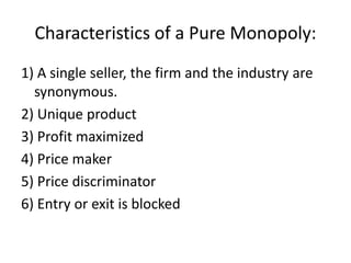 Pure monopoly | PPT