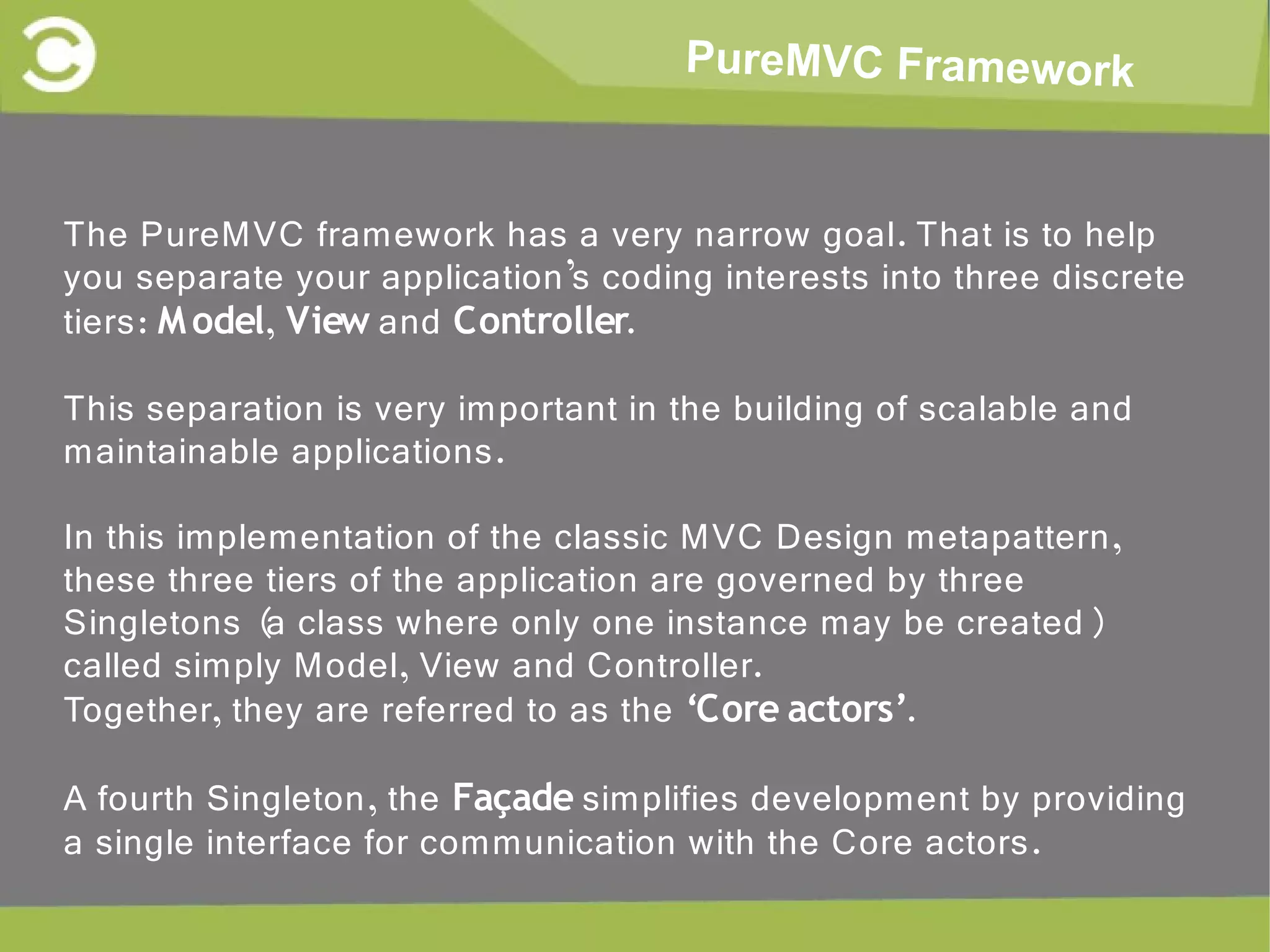 Architecting Actionscript 3 Applications Using Puremvc Ppt