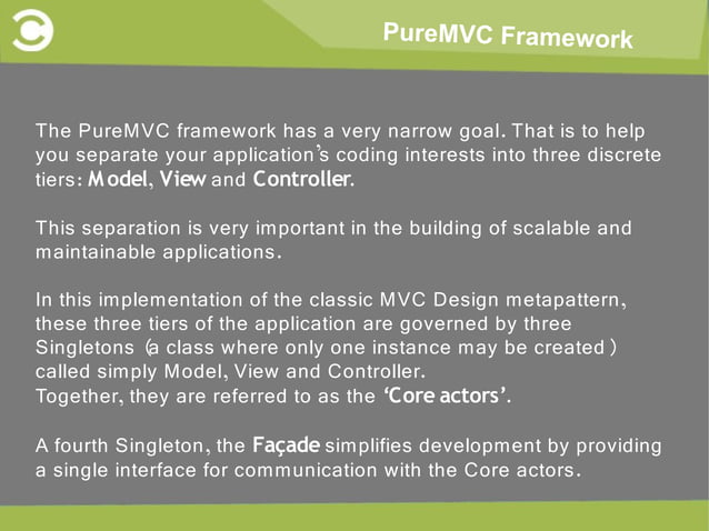 Architecting ActionScript 3 applications using PureMVC | PPT
