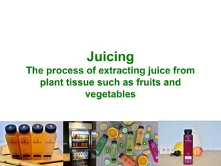 Pure Nectar Cold-Pressed Juice Franchise | PPTX