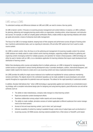 Pure play LCMS | PDF | Desktop Publishing | Computer Software and ...