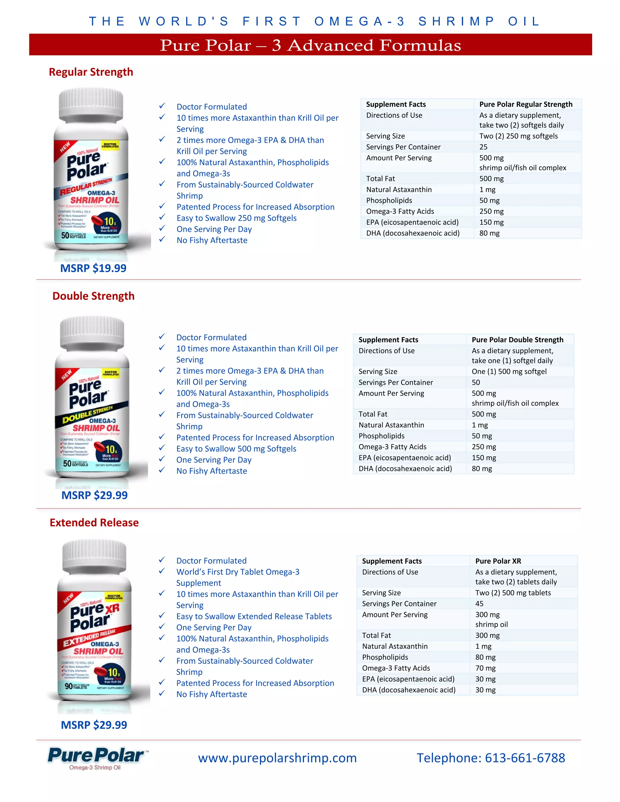 Pure Polar Omega 3 Astaxanthin shrimp oil | PDF | Healthy Cooking and ...