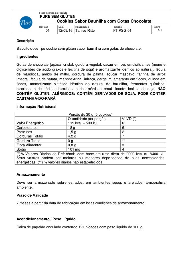 Catálogo de produtos e ficha técnica