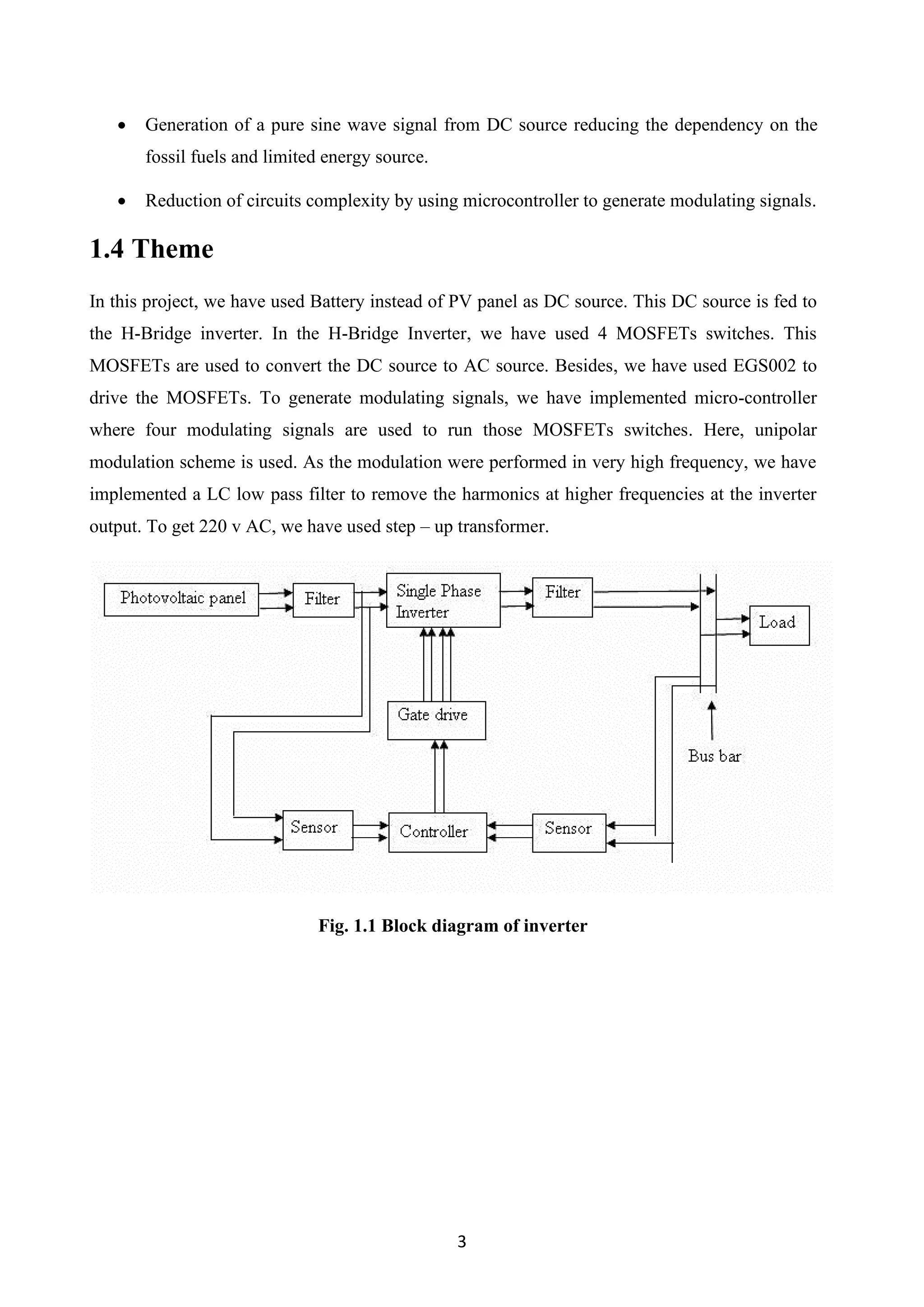 Design and Development of 1000W pure sine wave inverter using EGS002 SPWM module. | PDF