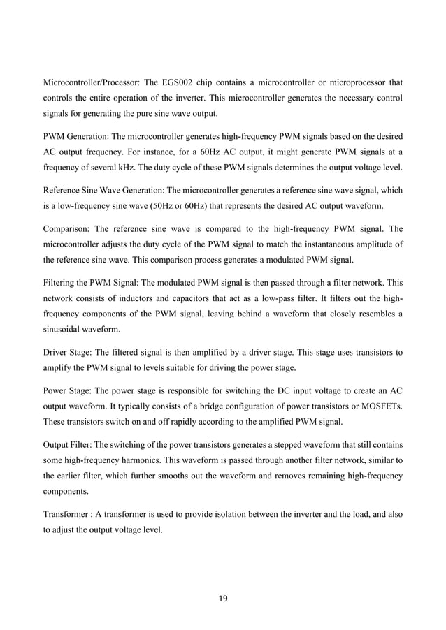Design and Development of 1000W pure sine wave inverter using EGS002 SPWM module. | PDF ...