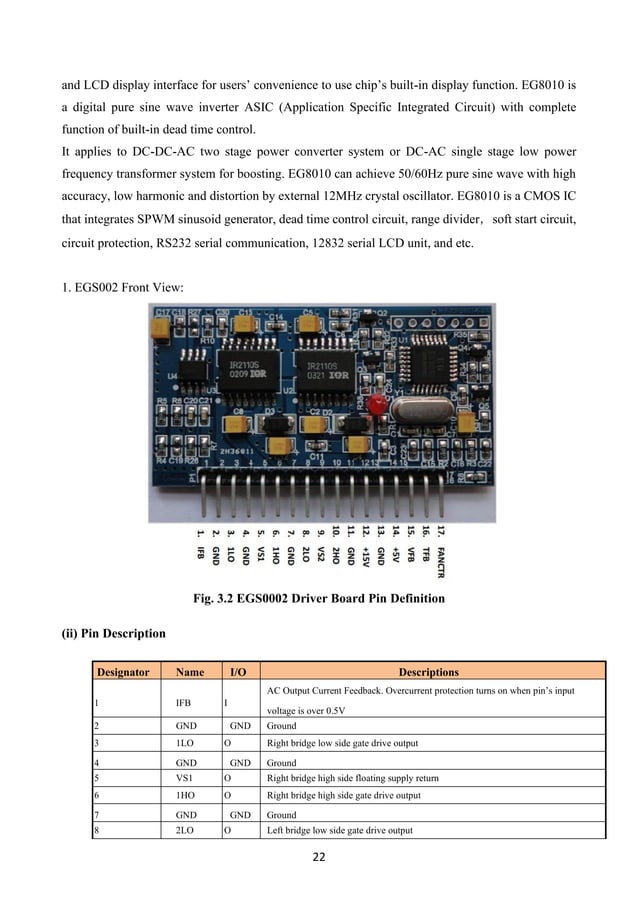 Design and Development of 1000W pure sine wave inverter using EGS002 SPWM module. | PDF ...
