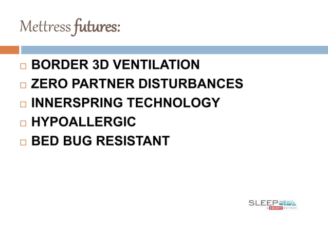 Pure sleep premium orthopaedic pocket spring mattress | PPTX