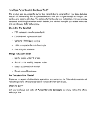 Purest garcinia cambogia | DOC