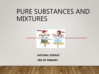 Pure substances and mixtures | PPTX