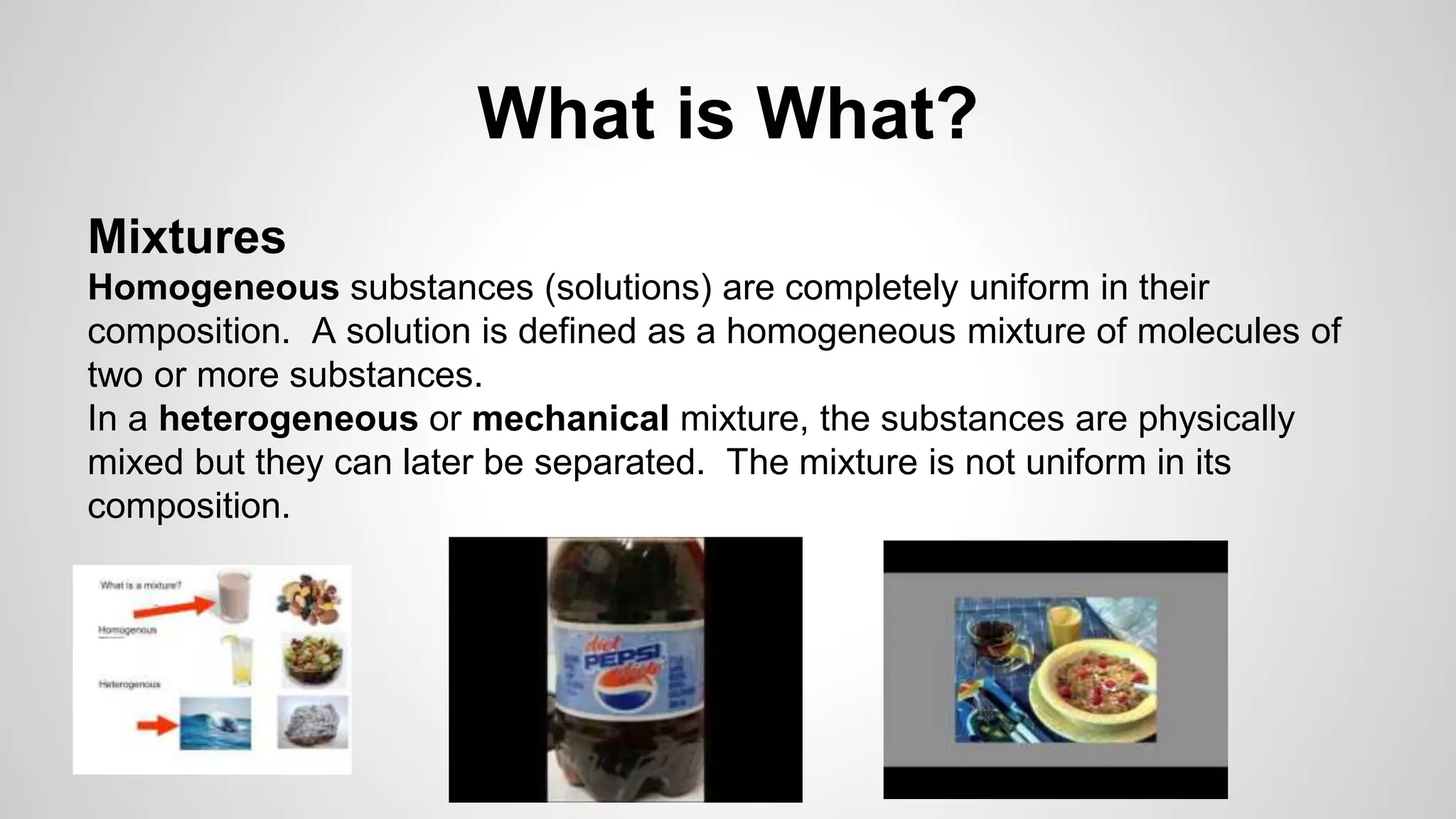 Pure substance vs mixture | PPTX