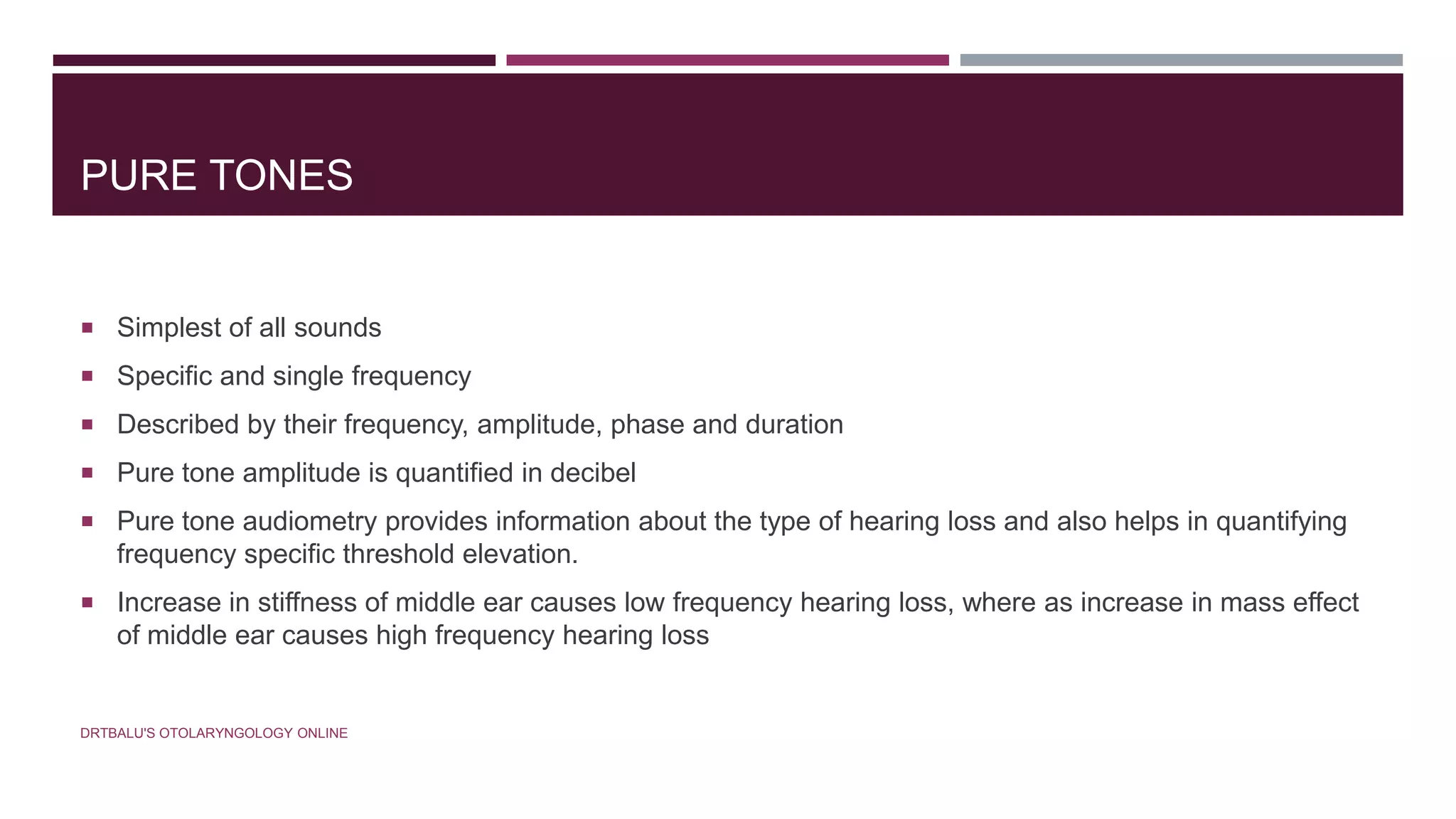 Pure tone audiometry | PPTX