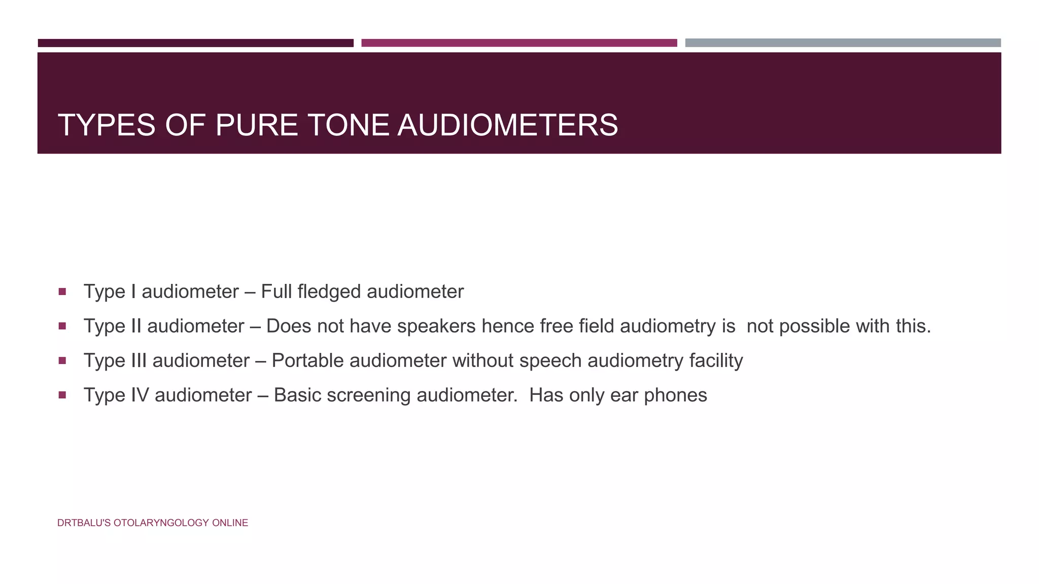 Pure tone audiometry | PPTX