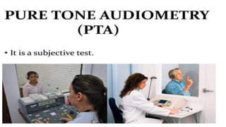 PURE TONE AUDIOMETRY for assesment of hearing | PPTX