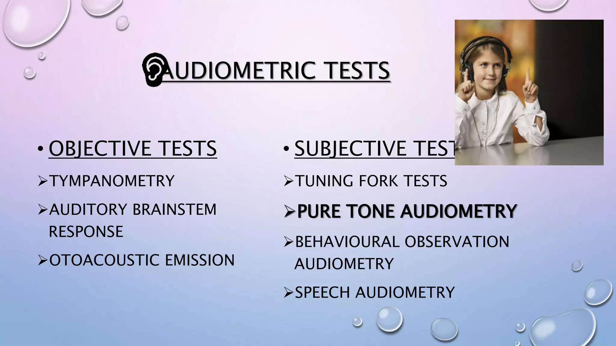 Pure tone audiometry | PPTX
