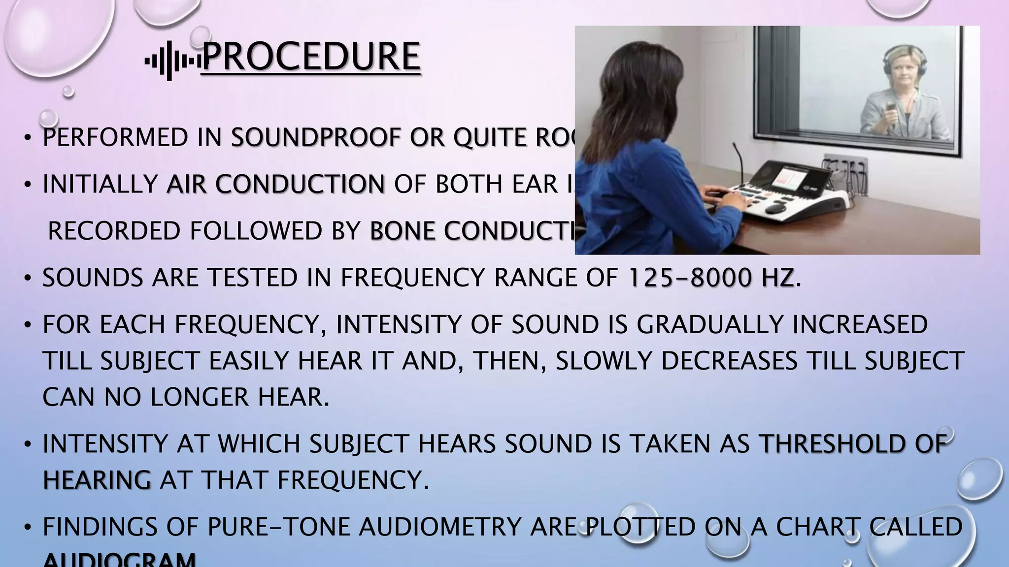 Pure tone audiometry | PPTX