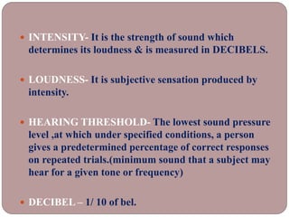 Pure tone audiometry new | PPTX