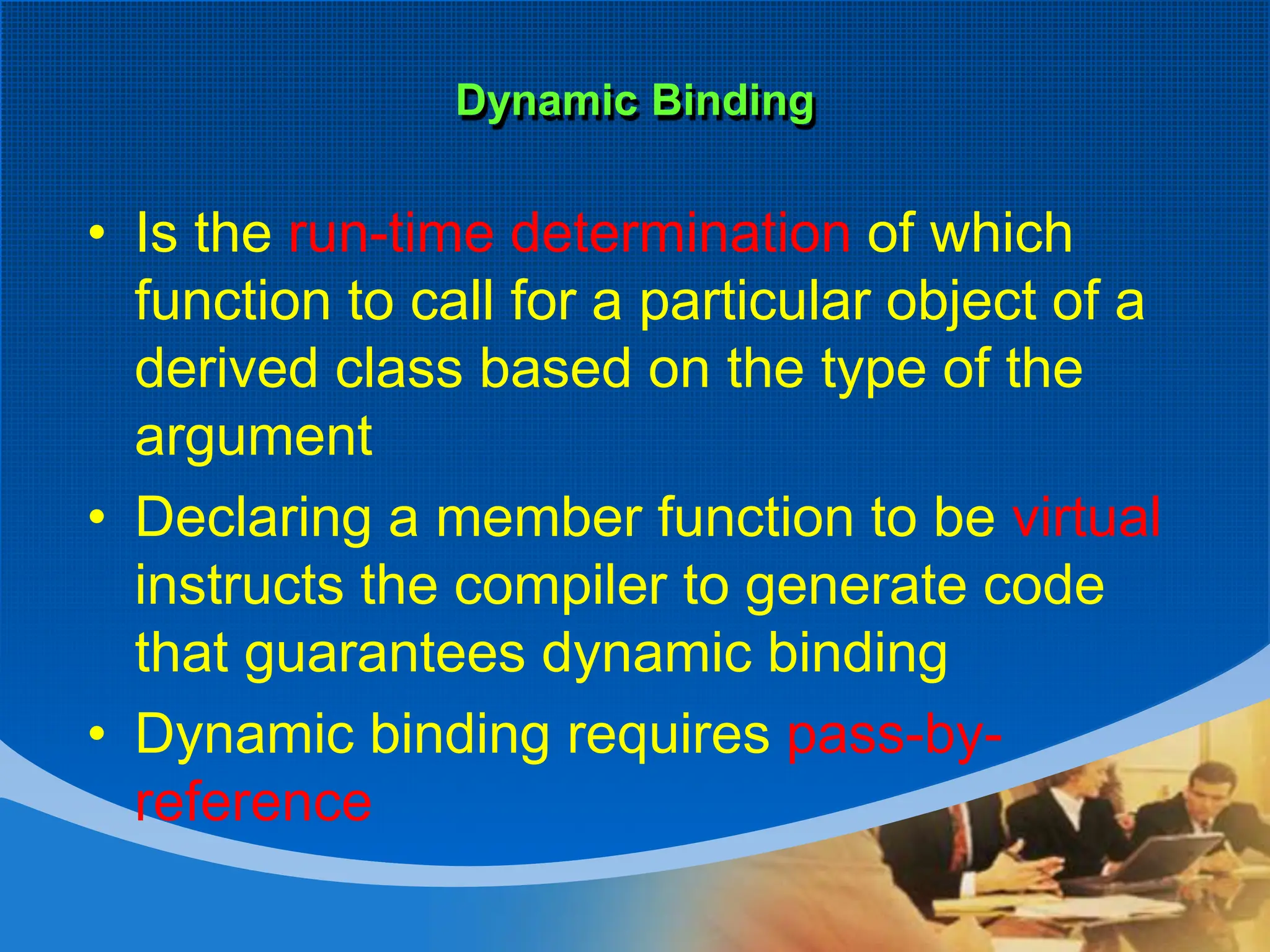 pure virtual function and abstract classes.ppt | Programming Languages | Computing