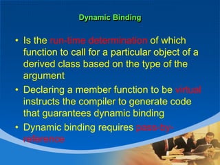 pure virtual function and abstract classes.ppt | Programming Languages | Computing
