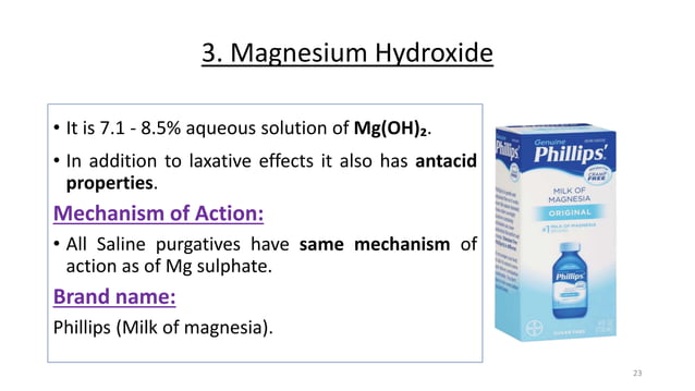 Purgatives & Laxatives, by Baqir Naqvi.pptx | Digestive Disorders ...