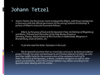 Purgatory... part 5...martin luther, indulgences, his excommunication ...