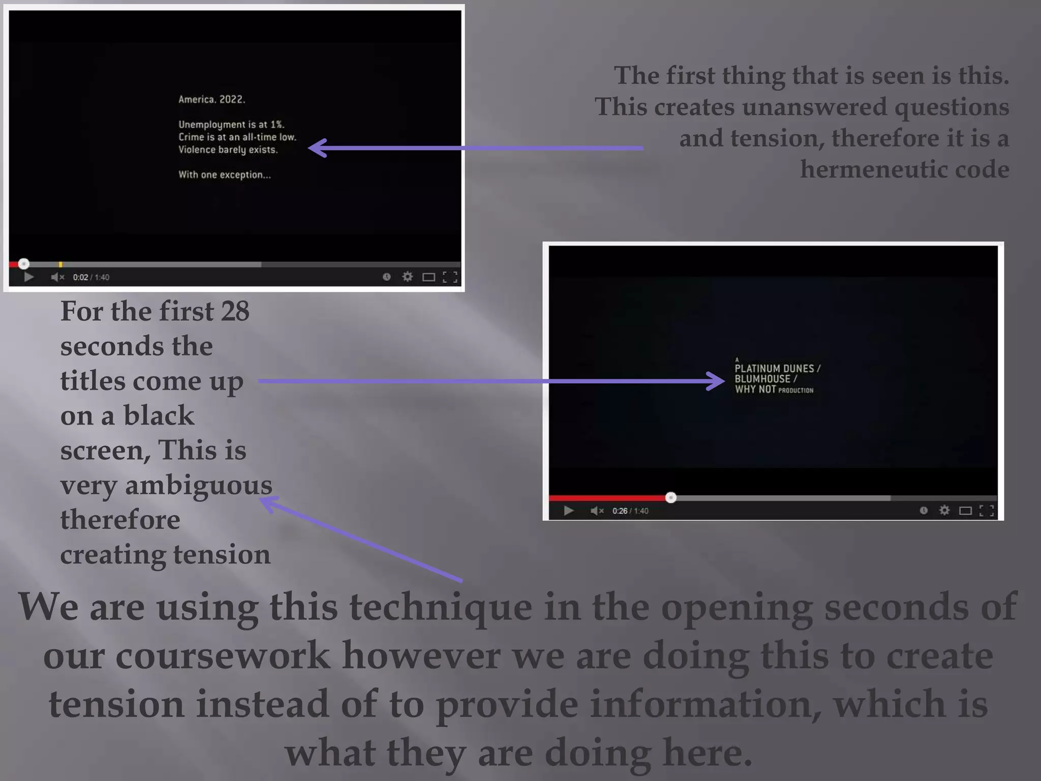 Purge analysis by Johanna Pearson-Farr | PPT