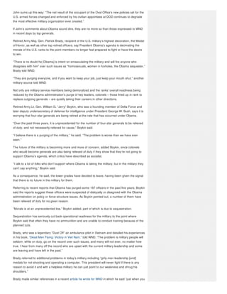 Purge Surge Obama Fires Another Commander | PDF