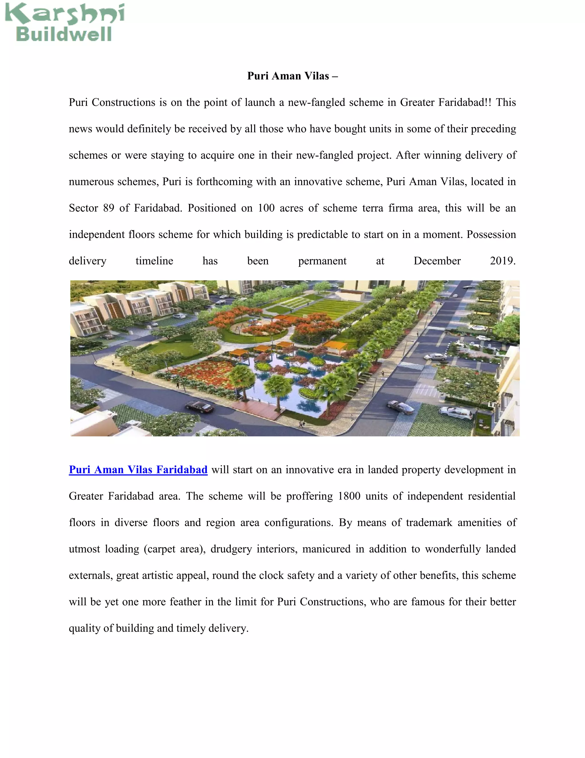 Puri aman villas | PDF
